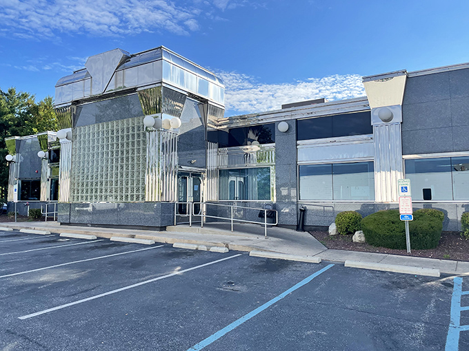 The Springfield Diner's striking exterior promises breakfast adventures that'll make your taste buds sing opera.