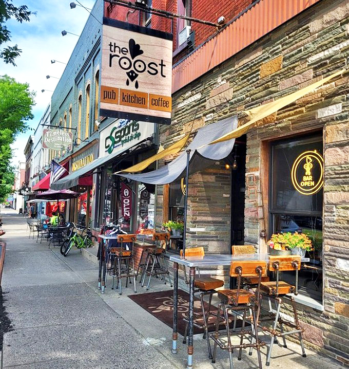 The Roost beckons from downtown Wellsboro like that friend who always knows the best spots nobody else has discovered yet.