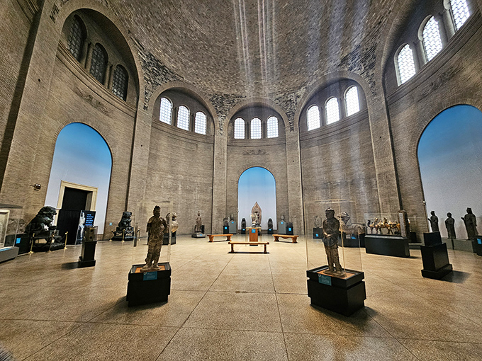 Standing before greatness at the Penn Museum, where ancient civilizations await your modern-day curiosity.