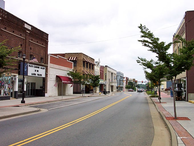 The historic Capitol Theatre anchors Maryville's downtown, where brick buildings stand like patient sentinels of simpler times, waiting for your discovery.