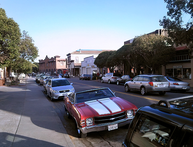 Main Street charm without the tourist trap trappings. Point Reyes Station's downtown invites you to park the car and rediscover the lost art of strolling.