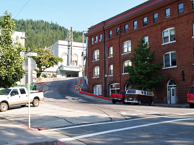 Historic brick buildings line Dunsmuir's main street, where time seems to slow down and your retirement dollars stretch further than your imagination.