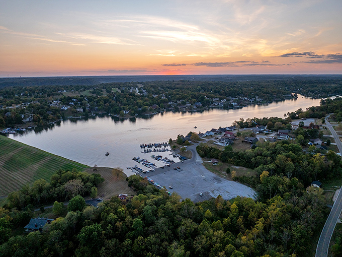 Sunset paints Hidden Valley Lake in watercolor hues, turning an ordinary Tuesday into a masterpiece worth framing in your memory.