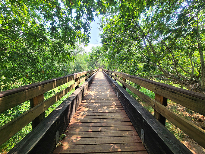 That wooden bridge isn't just a path &ndash; it's your portal to Arizona's most photogenic wonderland.