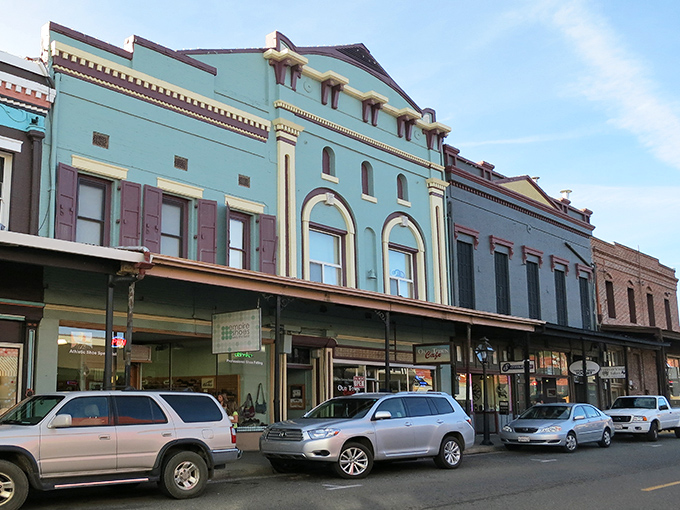 Downtown Grass Valley's pastel-colored Victorian facades aren't just pretty faces – they're living history books with modern chapters still being written.