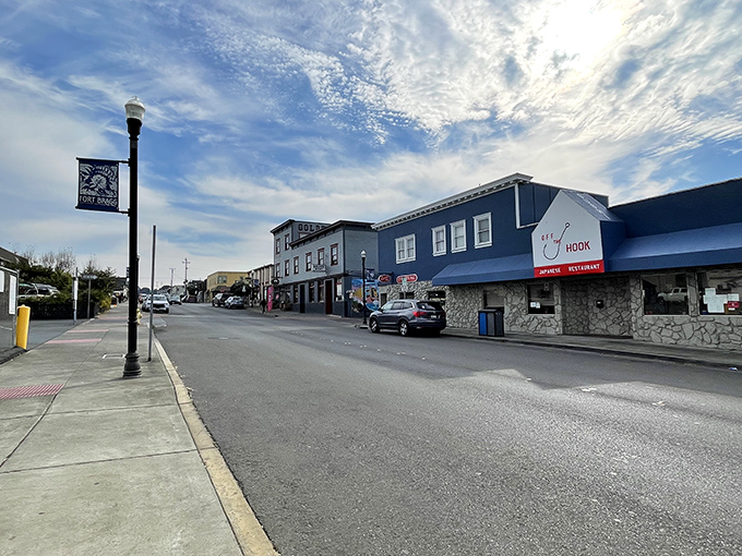 Fort Bragg's rugged coastline proves paradise doesn't require a trust fund, just good taste in scenery.
