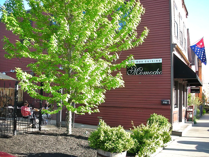 Momocho's burgundy exterior plays it cool, like that mysterious person at the party who doesn't need to shout to be interesting.