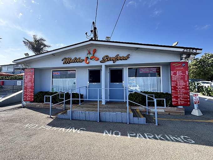 The unassuming white building with that iconic red lobster sign&mdash;California's version of "X marks the treasure spot."