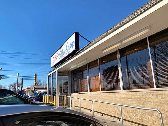 Lucky's Coffee Shop stands proudly on the corner, a beacon of breakfast bliss in Wilmington's neighborhood landscape.
