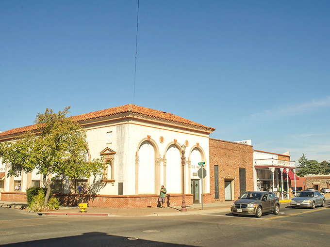 The historic State Theatre stands as downtown Oroville's crown jewel, its ornate fa&ccedil;ade whispering stories of a bygone era when movie palaces were architectural masterpieces.