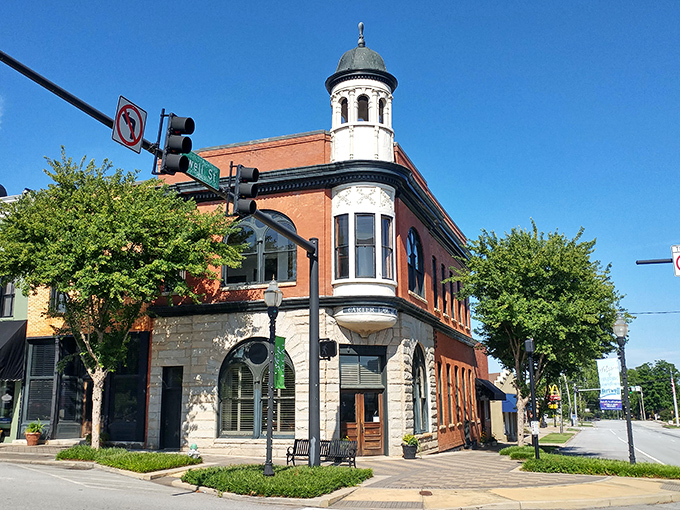 The iconic corner building in downtown Hartwell stands like a Victorian gentleman who's dressed up for Sunday dinner &ndash; stately, dignified, and impossible to ignore.