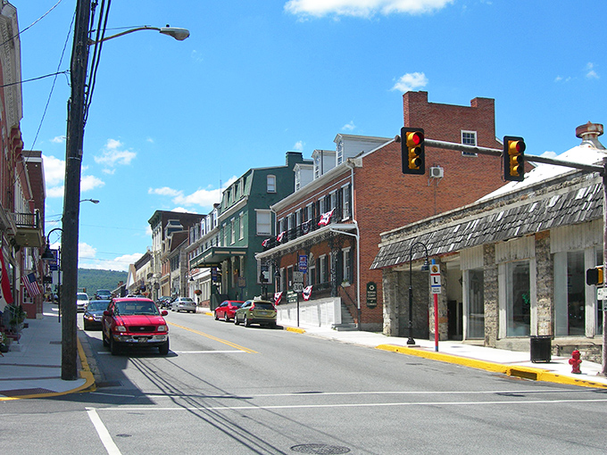 Bedford's main street looks like it was plucked straight from a Hallmark movie, but with better architecture and actual affordability.