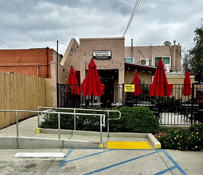 The unassuming exterior of Kountry Kitchen in Ramona hides culinary treasures within. Like finding a diamond in your grandmother's cookie jar &ndash; unexpected but delightful.