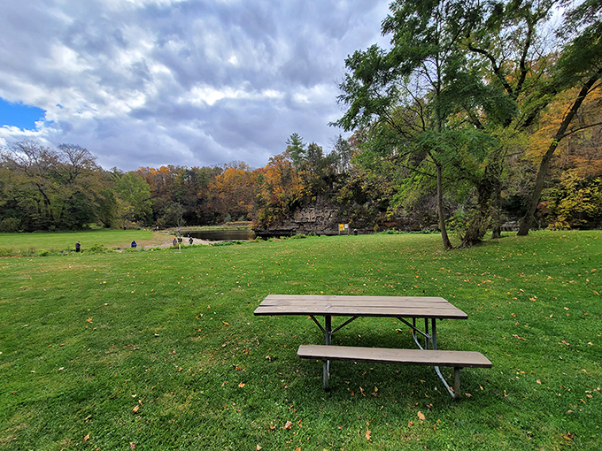 Wooden steps descend into nature's embrace, inviting you to leave the digital world behind and reconnect with something real.