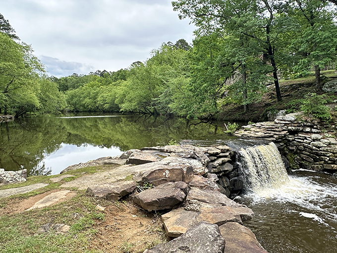 Nature's perfect mirror: Lake Bailey reflects the surrounding greenery with such precision, you might accidentally walk into the water thinking it's more forest.
