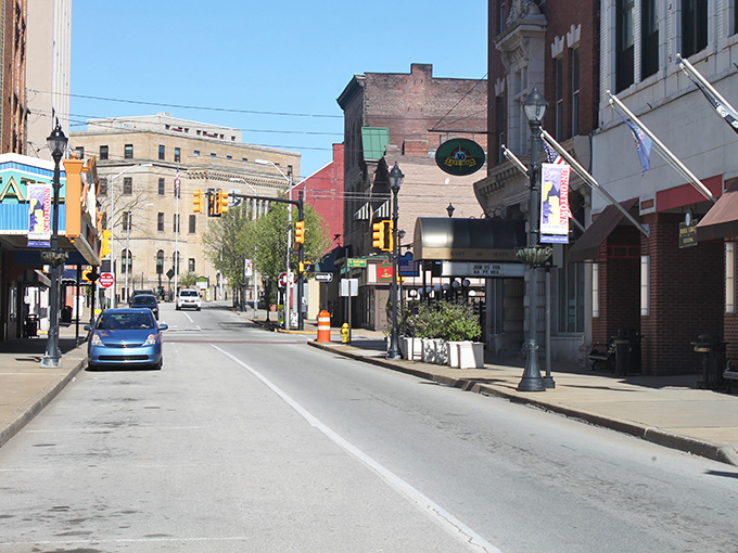 Main Street whispers stories of simpler times, where historic brick buildings stand proudly against the Pennsylvania sky. A place where your dollar stretches further than your imagination.
