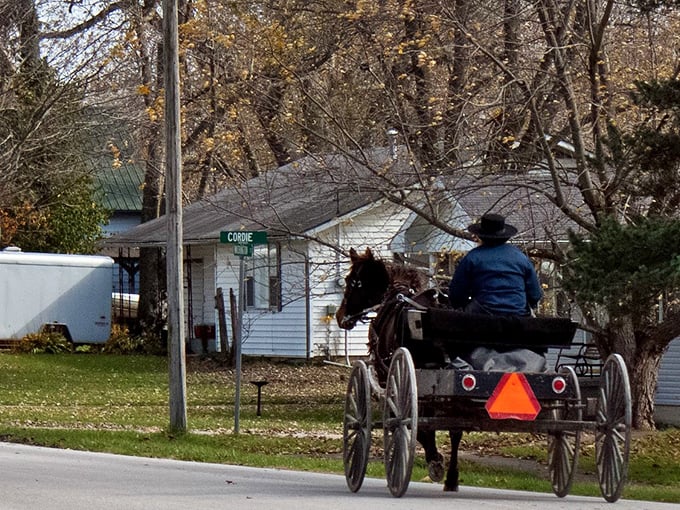A glimpse into another era &ndash; horse and buggy transportation isn't a tourist attraction here, but a genuine way of life that's survived the digital revolution.