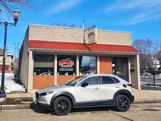 The unassuming exterior of Mihm's Charcoal Grill hides culinary treasures within, like a delicious secret Menasha has been keeping since 1958.