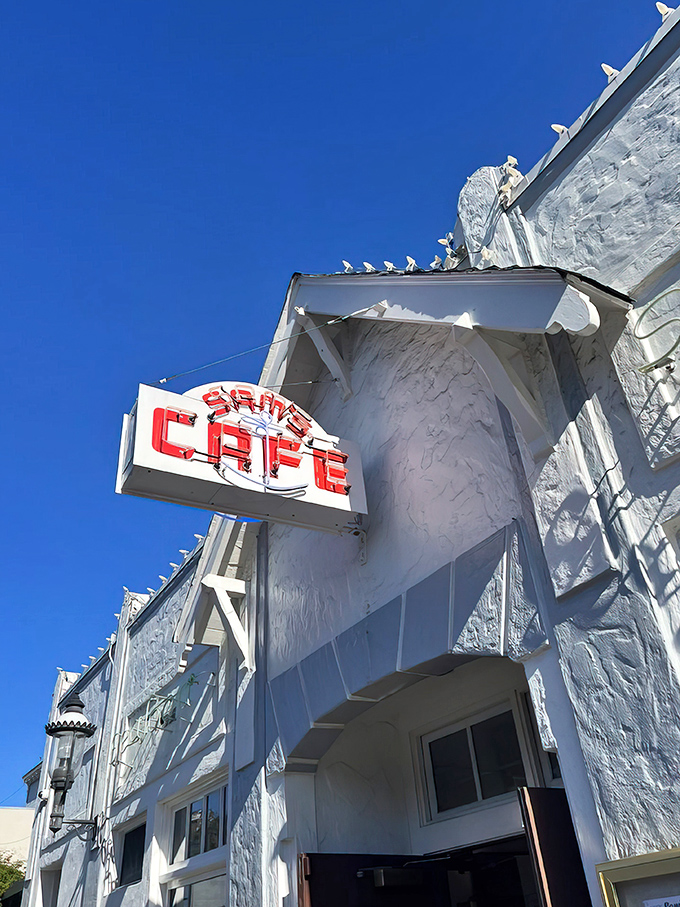 "To The Pier" isn't just a sign&mdash;it's an invitation to maritime bliss where seafood dreams come true.