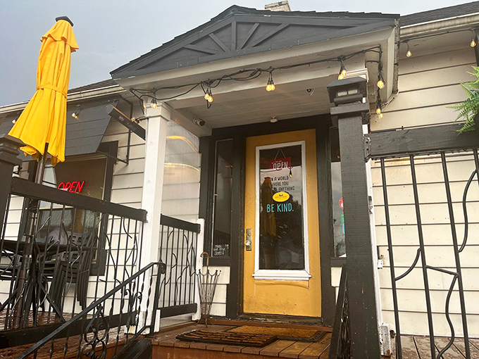 That cheerful yellow door isn't just an entrance to a restaurant&mdash;it's a portal to Italy that conveniently doesn't require passport renewal or TSA pat-downs.