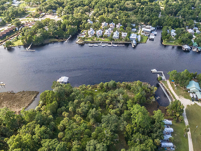 Mirror-perfect reflections turn these riverside houses into a photographer's dream and an Instagram influencer's nightmare of choices.