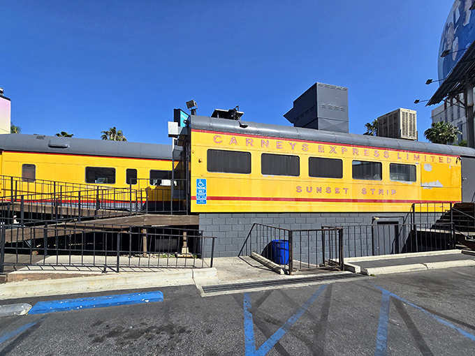 All aboard the flavor express! Carney's bright yellow train car on Sunset Strip isn't just eye-catching&mdash;it's a landmark that's been stopping traffic and satisfying cravings for decades.