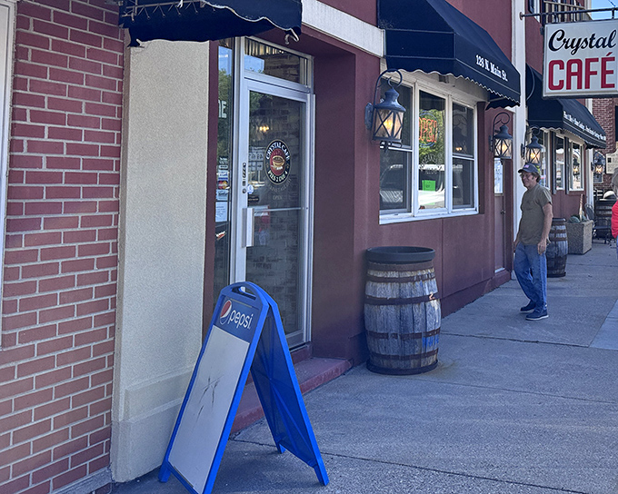 The unassuming exterior of Crystal Cafe in Iola might not stop traffic, but locals know this modest storefront houses pie paradise worth any detour. 