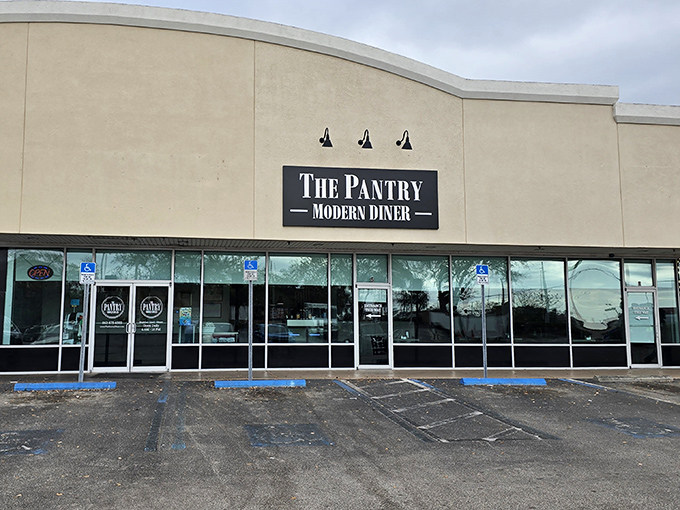 The unassuming exterior of The Pantry Modern Diner proves once again that culinary treasures often hide in plain sight, waiting for hungry explorers.