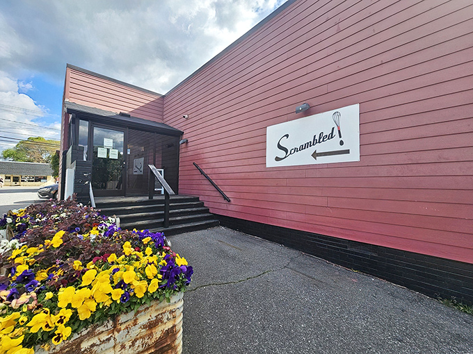 Your pancake destiny awaits behind these doors, where breakfast dreams become delicious reality in Greensboro.