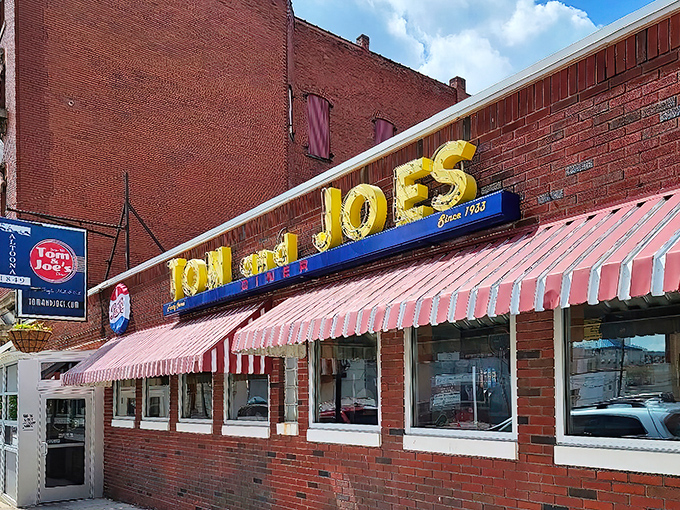 Classic red brick charm meets small-town authenticity &ndash; sometimes the best treasures hide behind humble facades.