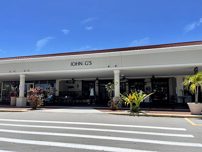 The unassuming storefront of John G's belies the culinary treasures within. Like finding a Picasso at a yard sale, this place is hiding in plain sight.