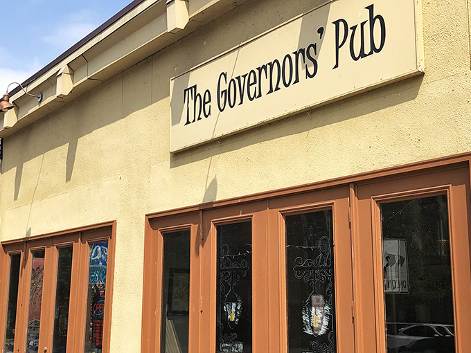 The unassuming exterior of The Governors' Pub belies the culinary treasures within. Like finding a $20 bill in last year's winter coat—unexpected joy awaits.