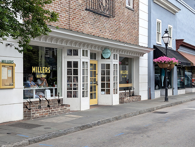 The cheerful yellow door of Millers All Day beckons from King Street like breakfast's own lighthouse, guiding hungry souls to buttery salvation.