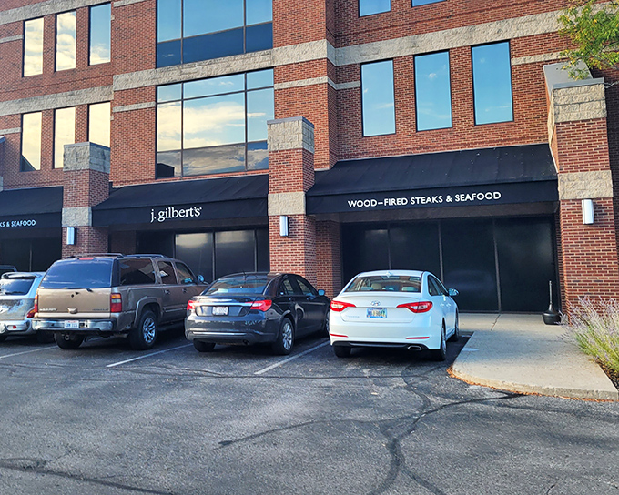 Don't judge this culinary book by its office-park cover &ndash; behind these doors awaits a wood-fired wonderland of flavor.