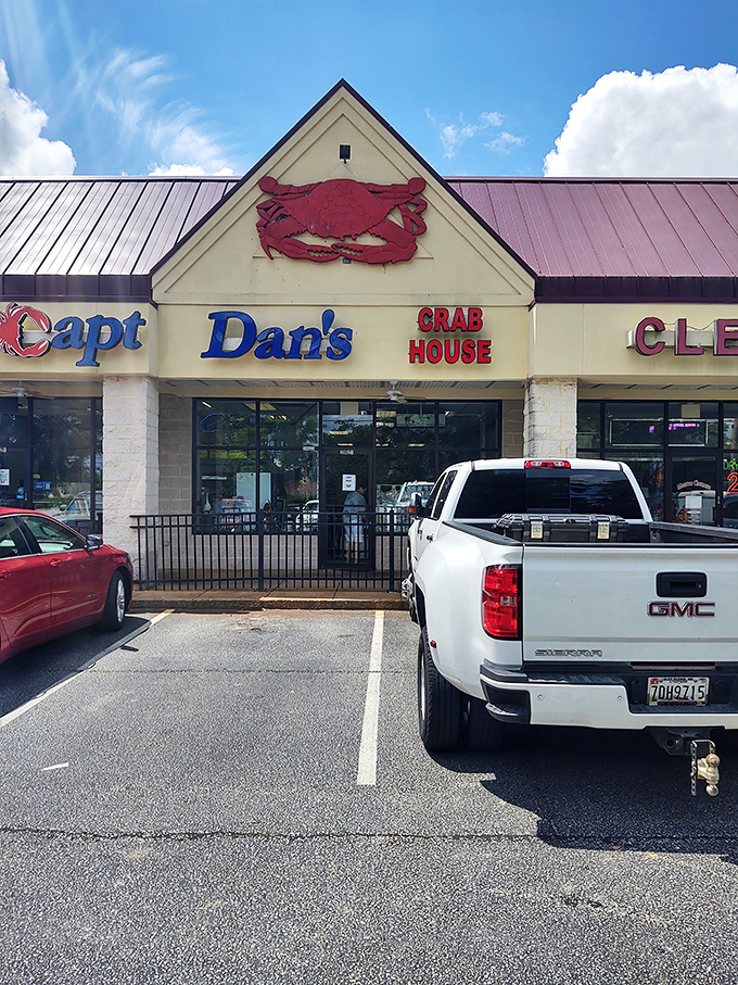The true measure of great seafood? The smiles on diners' faces as they prepare to tackle a tray of perfectly seasoned crabs. 