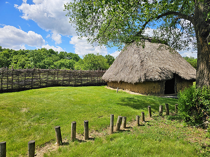 Mother Nature's original architecture firm at work. This thatch-roofed dwelling has stood the test of time without a single call to HGTV's renovation rescue.