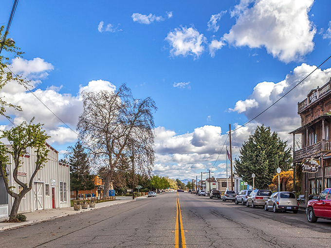 Bell Street stretches before you like a movie set where Westerns meet wine country. The perfect main drag for an afternoon stroll.