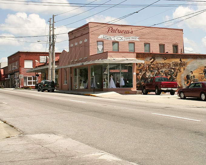 Patricia's storefront stands as a pink-hued testament to small-town entrepreneurship, where window shopping feels like a genuine pastime again.