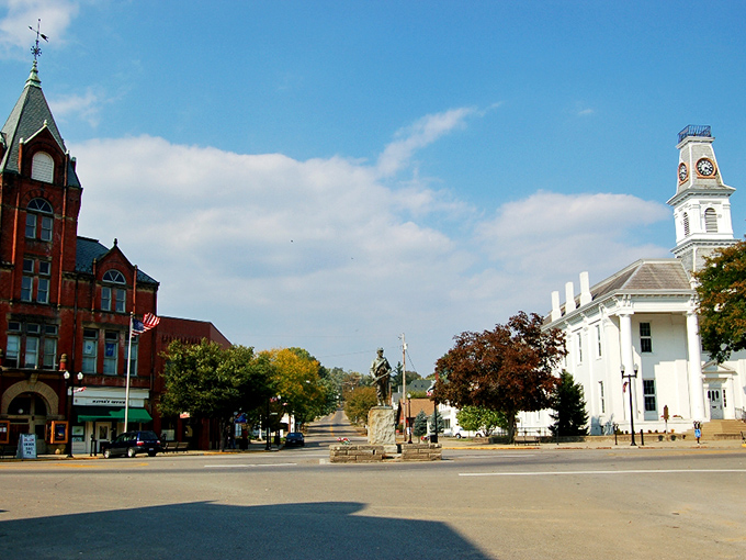 Downtown McConnelsville looks like a Norman Rockwell painting come to life, where the town square still serves as the community's beating heart.