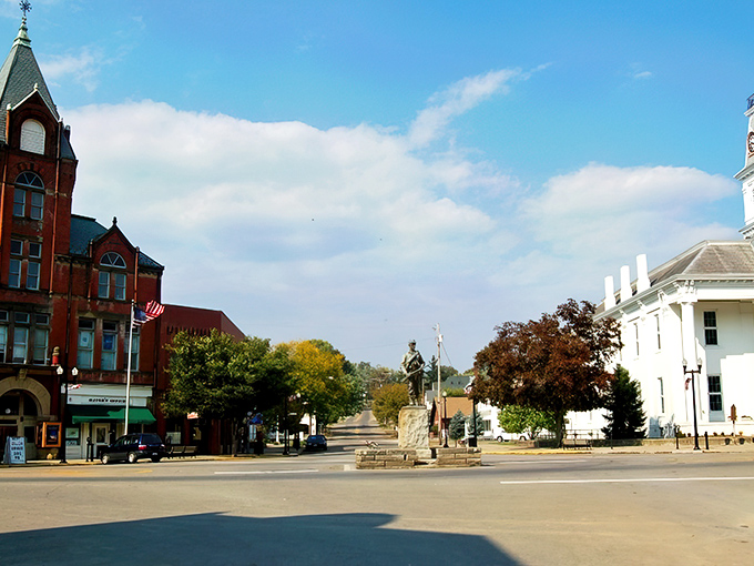 McConnelsville's town square looks like it was plucked from a Norman Rockwell painting, complete with historic buildings and small-town charm that money can't manufacture.
