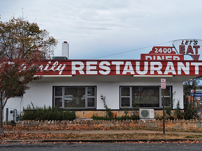 The iconic red and white exterior of Twenty Four Hundred Diner stands as a beacon of breakfast hope on Princess Anne Street. That "Let's Eat" sign isn't just an invitation&mdash;it's a command worth following.