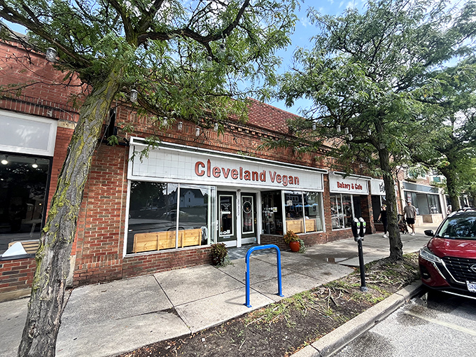 The unassuming brick storefront of Cleveland Vegan might not scream "culinary revolution," but inside awaits a plant-based paradise that will convert even the most dedicated carnivores.
