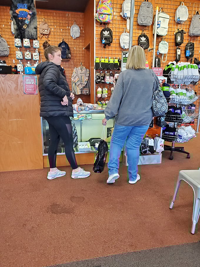 Backpacks galore! This specialty shop offers everything from school essentials to travel companions, with helpful staff ready to assist.