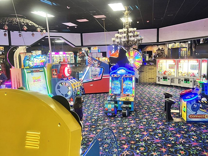 The arcade glows with neon promise &ndash; where quarters disappear faster than ice cream on a hot day, but the ticket rewards feel absolutely worth it.