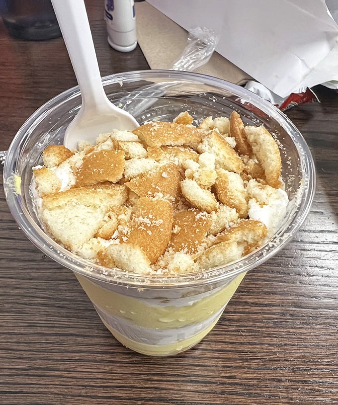 Banana pudding: the unexpected dessert finale to your cheesesteak symphony. Creamy, sweet layers punctuated with cookie crumbles&mdash;the perfect encore.