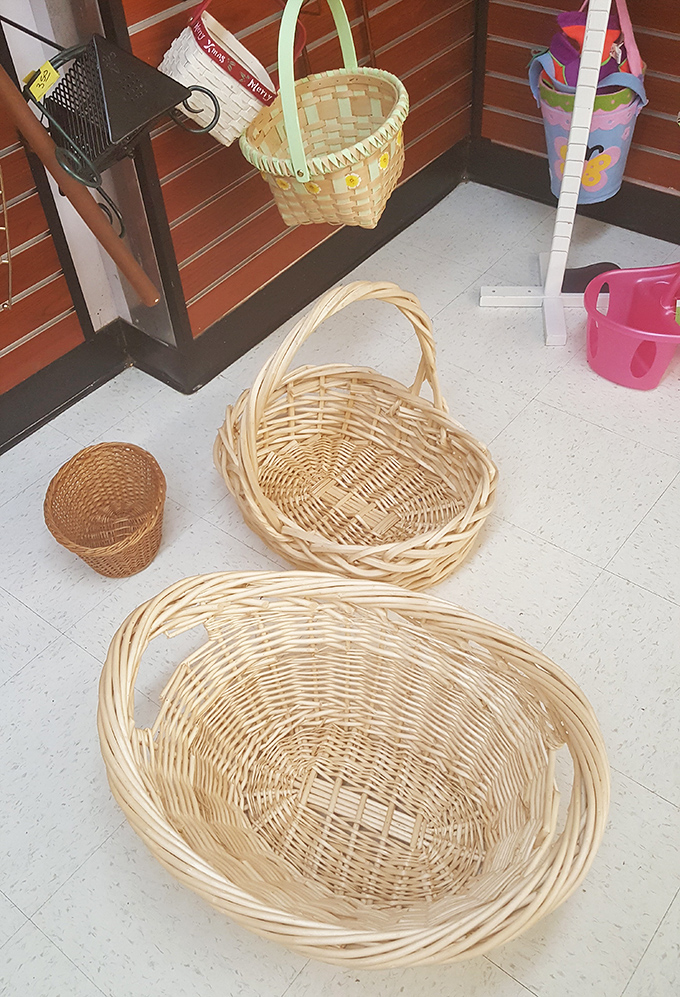 Basket paradise! From Easter egg hunts to farmhouse decor, these woven wonders are the multi-taskers of the thrift world.