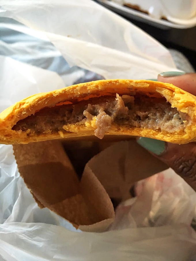 Bite into this golden beef patty and discover the savory filling that's been Jamaica's favorite portable meal for generations.