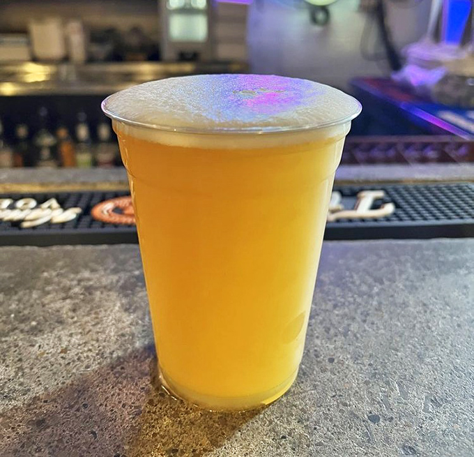 A golden glass of local brew, the perfect companion for barbecue&mdash;like finding the ideal dance partner for a slow Southern waltz.