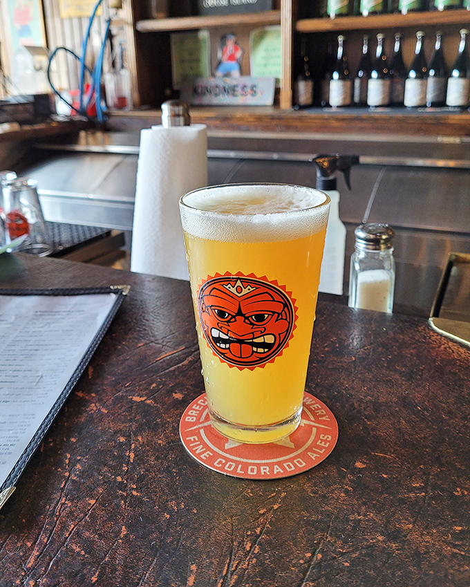 That pint glass tells you everything you need to know - this is a place that takes its beer as seriously as its food.