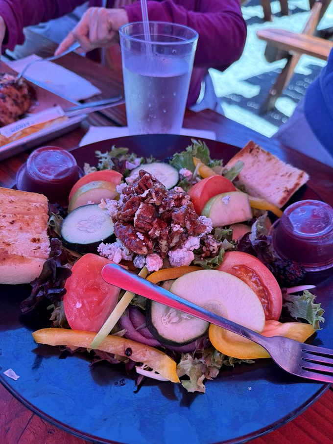 This salad isn't just an afterthought; it's what happens when vegetables get invited to the barbecue party and actually show up.